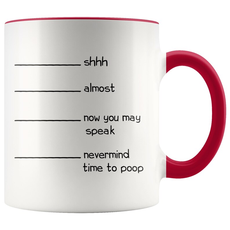 Funny Coffee Mug: Shhh Almost Now You May Speak - Etsy