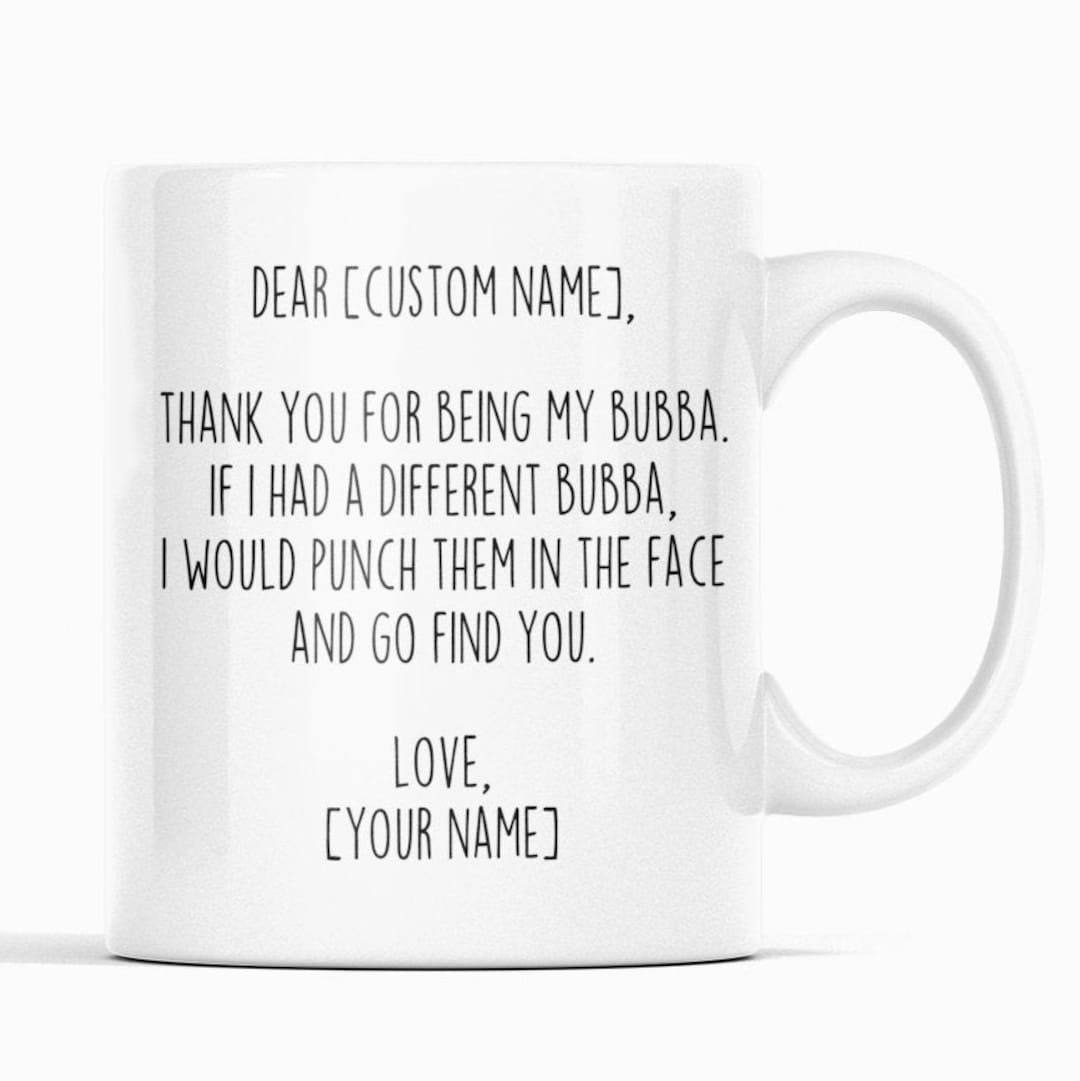 Bubba Gifts Personalized Custom Name Mug Gifts for Bubba Funny Bubba ...