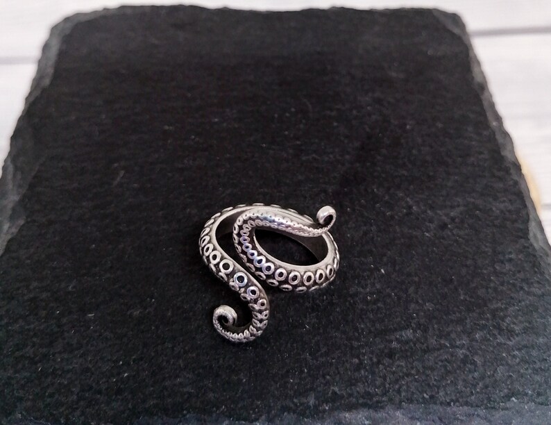 Silver Octopus Ringadjustable Tentacle Ring Silver Boho | Etsy