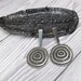 Unique Antique Silver Round Swirl Design Statement - Etsy UK