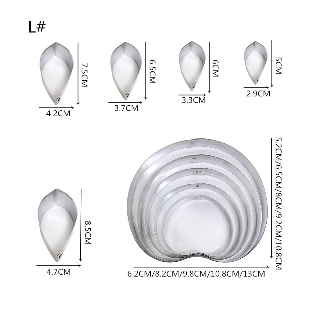 Lotus Full Set Cutters Fondant Sugar Flower Cutters Baking Cake ...