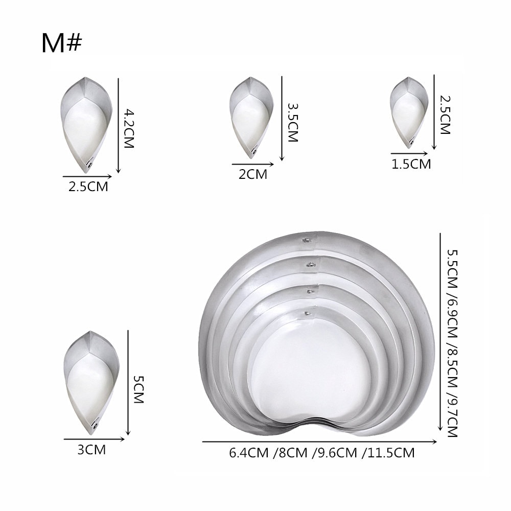 Lotus Full Set Cutters Fondant Sugar Flower Cutters Baking Cake ...