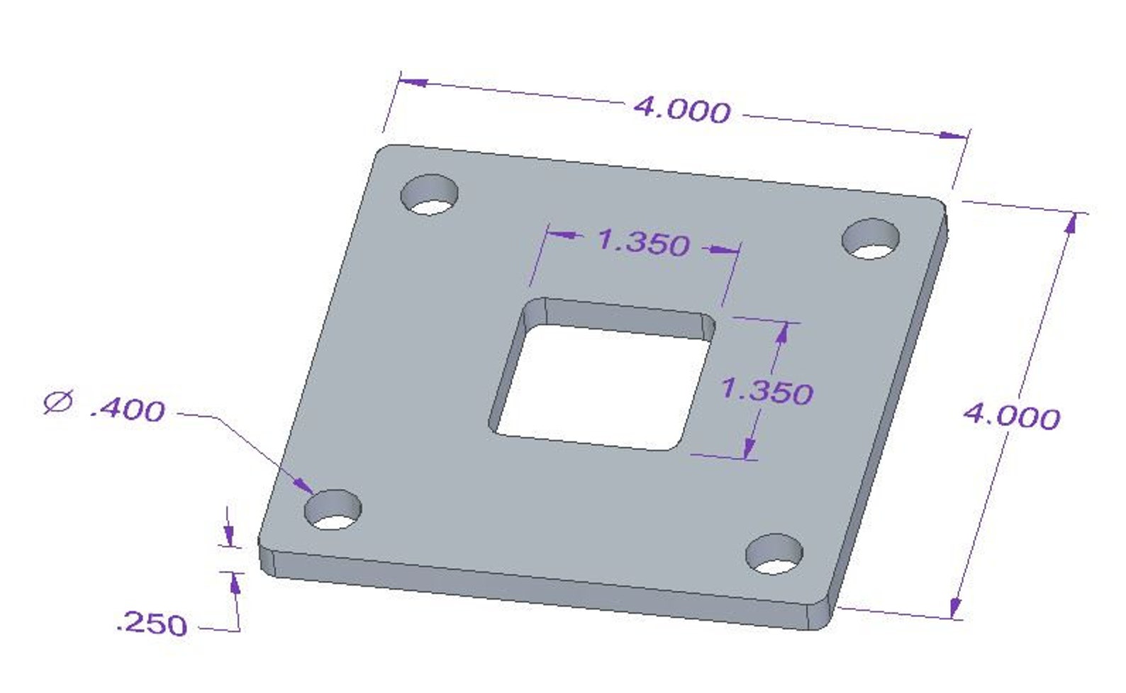 Mounting Base Plate for Railing, Handrails, Shelving Etc - Etsy