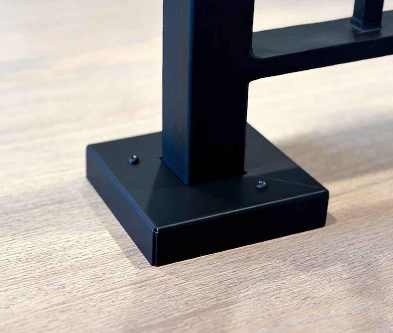 Modern Square Base Cover for 1.5" Square Tube Railing, Post Skirt Cover ...