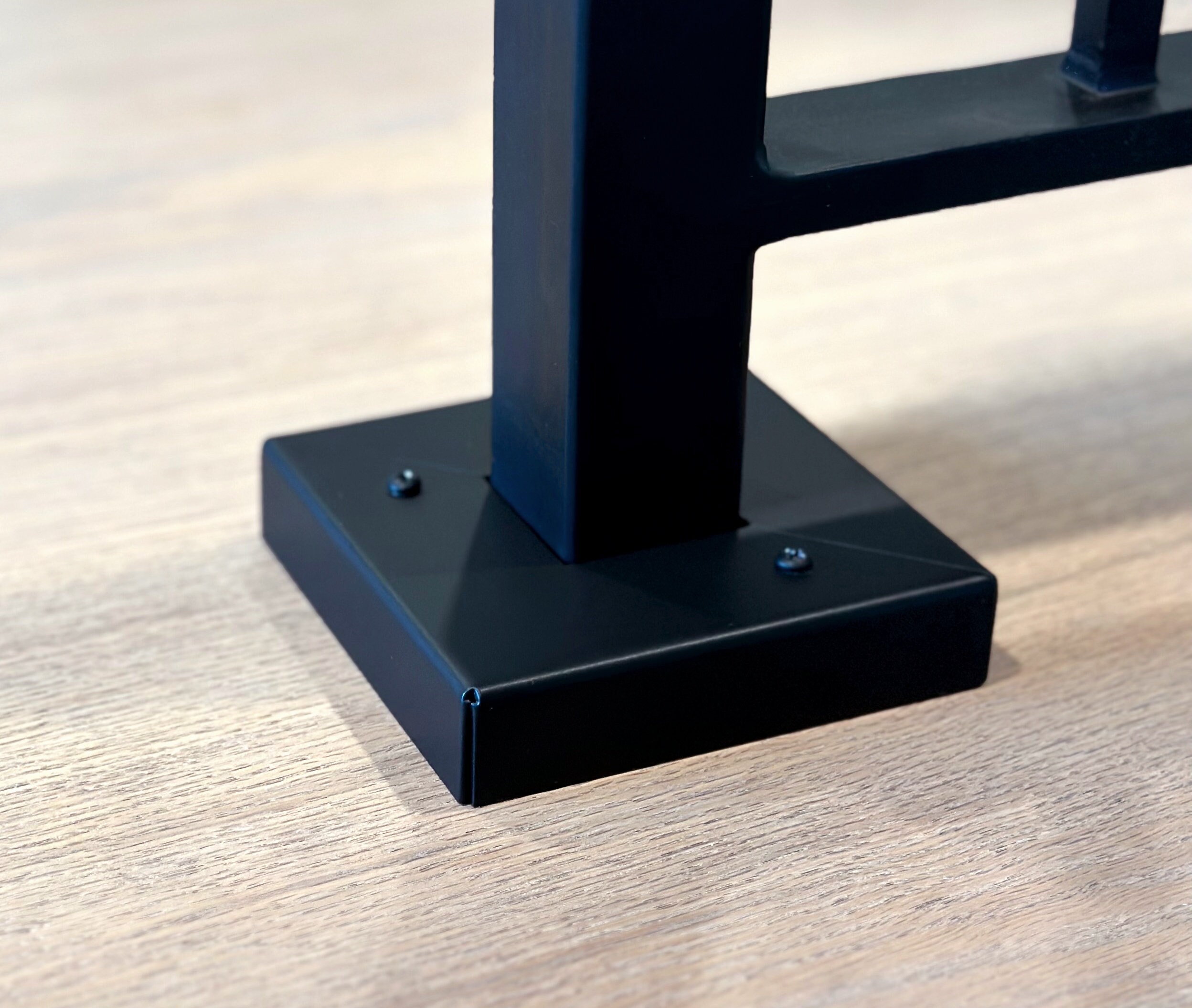 Modern Square Base Cover for 1.5" Square Tube Railing, Post Skirt Cover ...