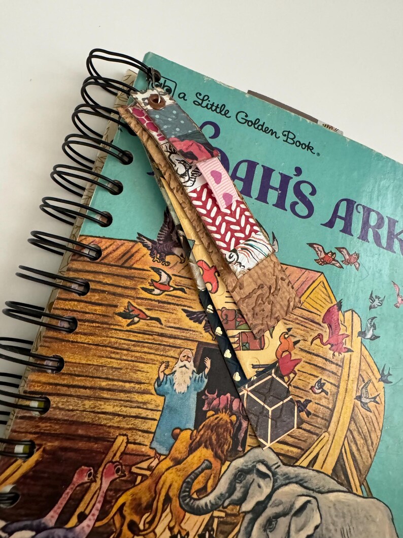 Junk Journal - Noah's Ark, Upcycled Book, Little Golden Book, Vintage ...