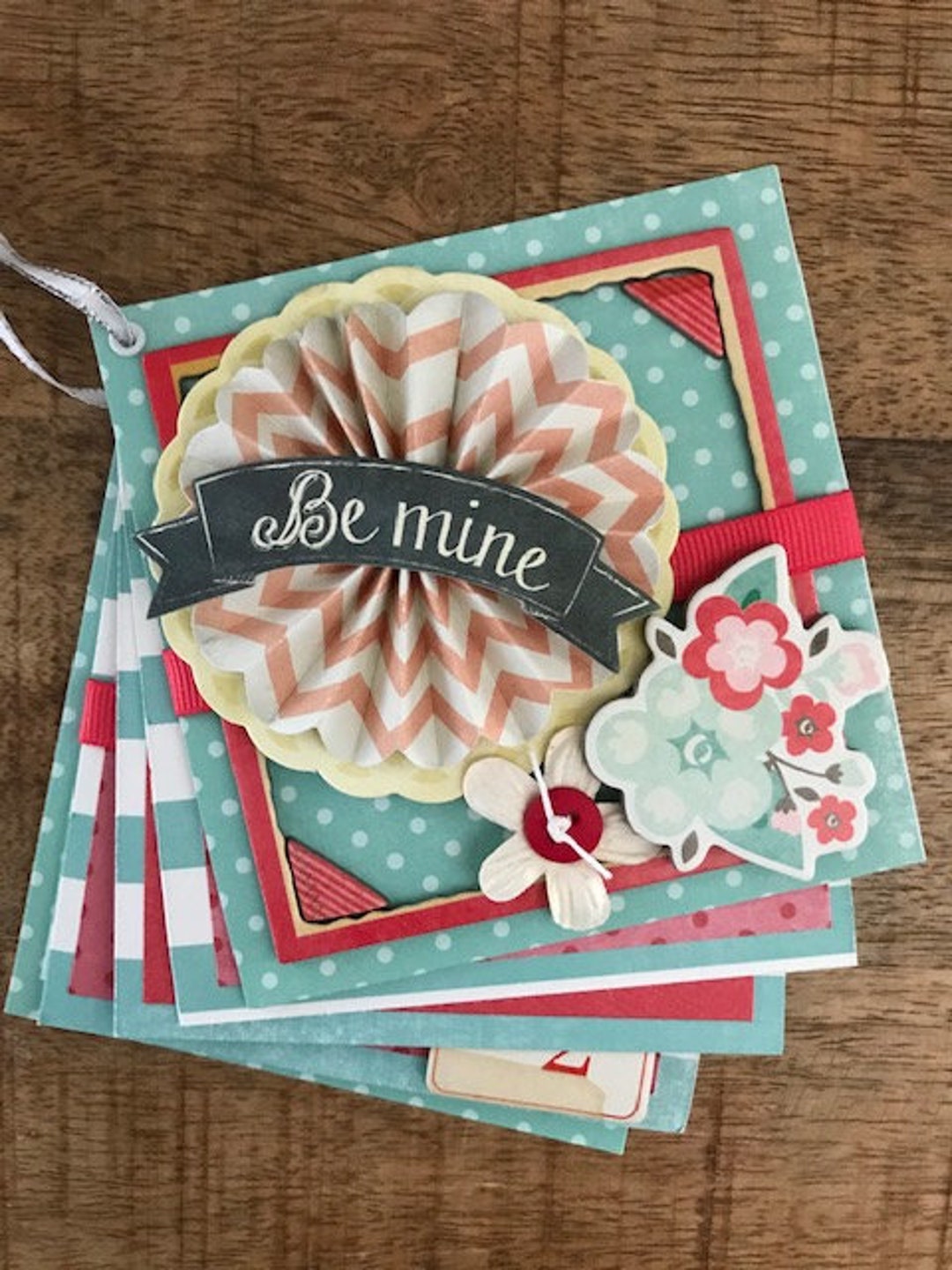 Valentine's Day Photo Album - 4x4 Mini Album, Flip Book, Premade Album ...