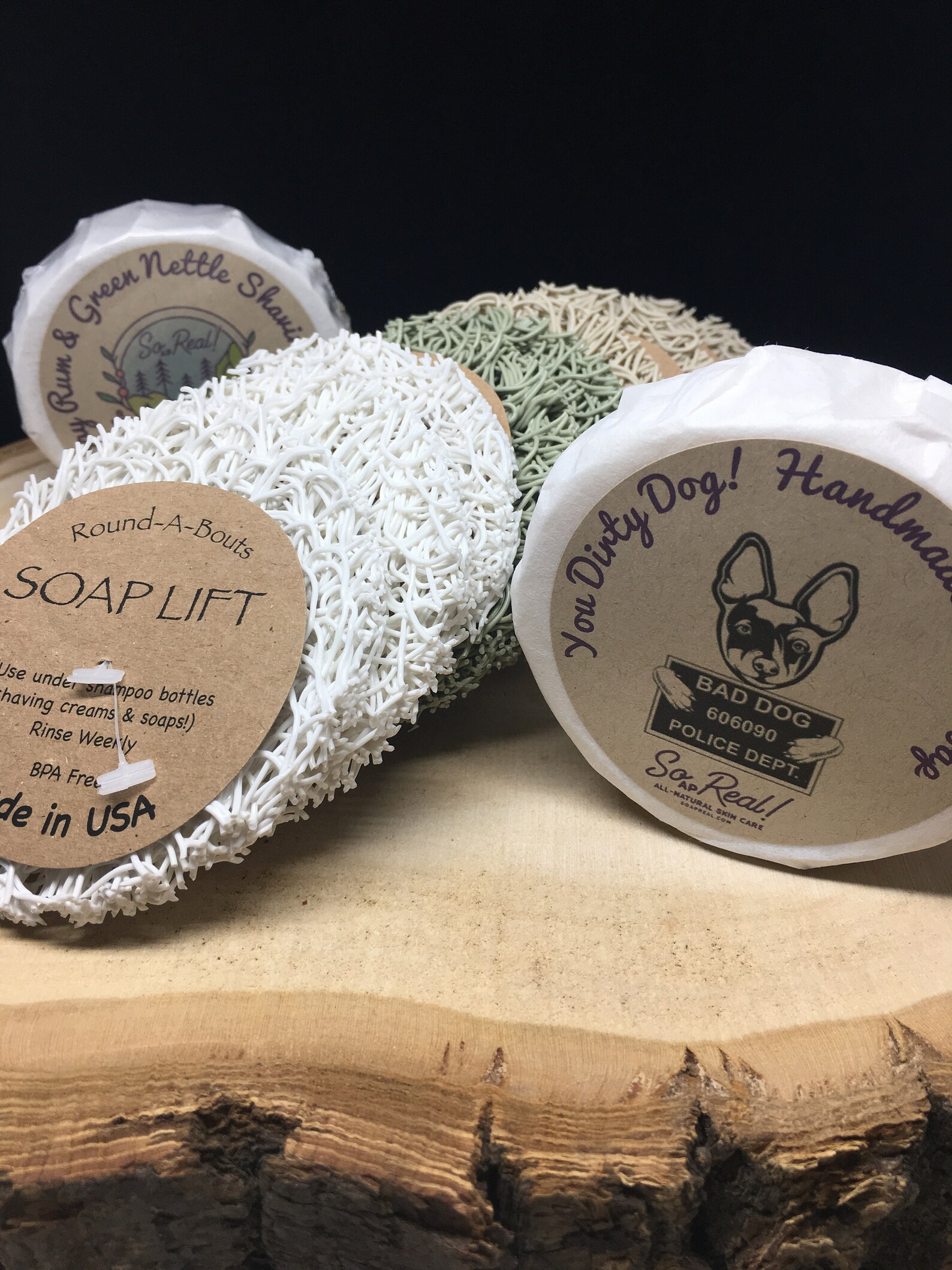 SOAP LIFT® Round-a-bouts Bone White Sage Soap Dish Soap - Etsy