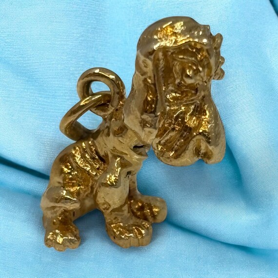 14k gold vintage dog charm Scottish Terrier with flex… - Gem