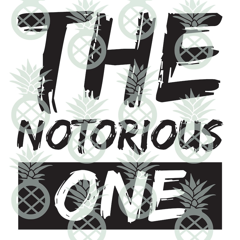 Notorious One Cut File Cricut, Silhouette, 1st Birthday, Biggie, B.I.G ...