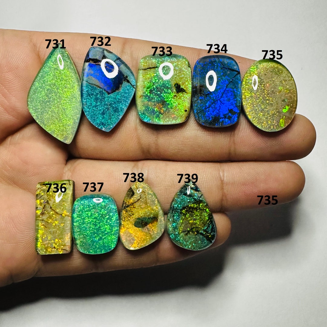 Extreme Fire Monarch Opal Cabochon Gemstone Sterling Opal - Etsy