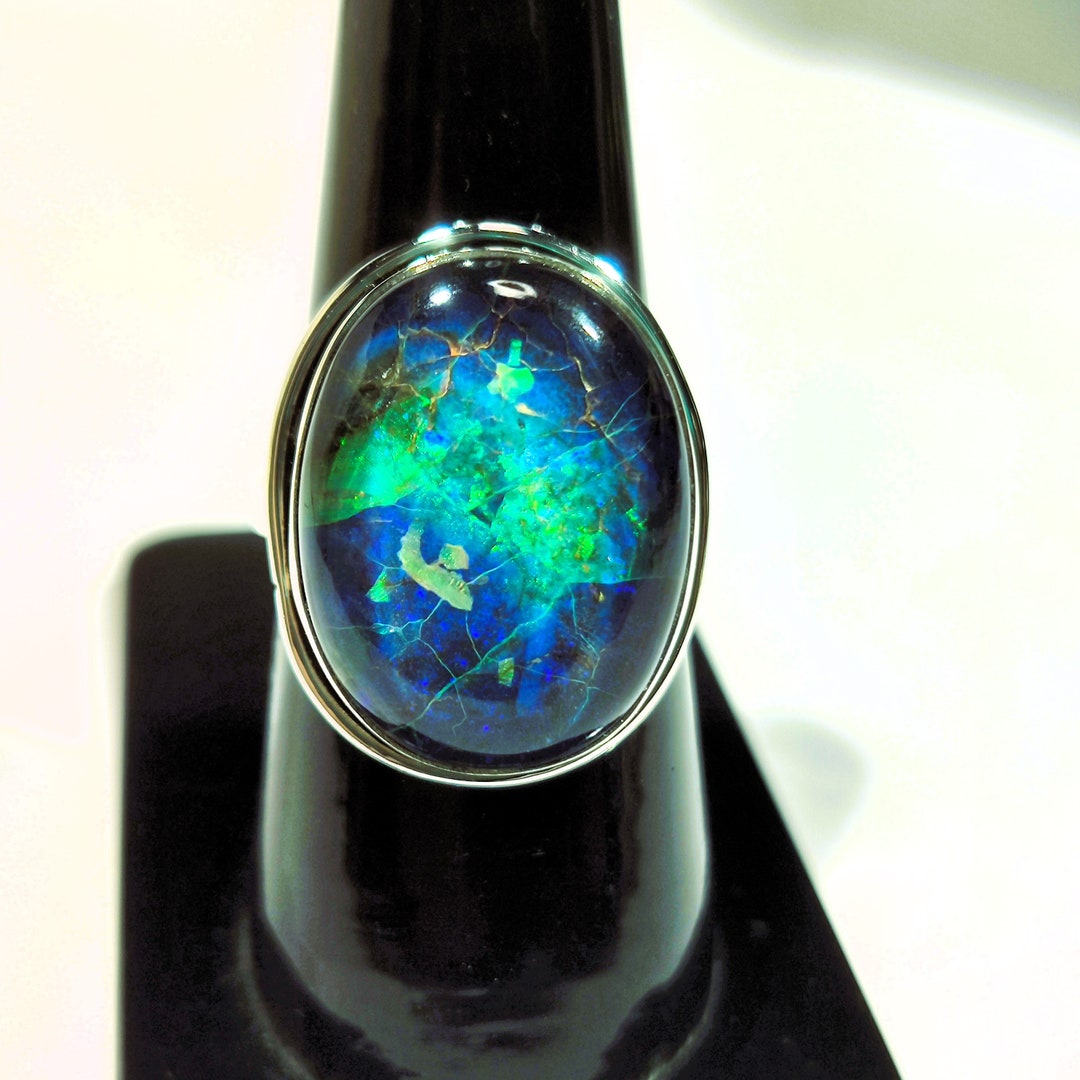 Super Quality Blue Fire Monarch Rings Jewelry- Handmade Rings- 925 ...