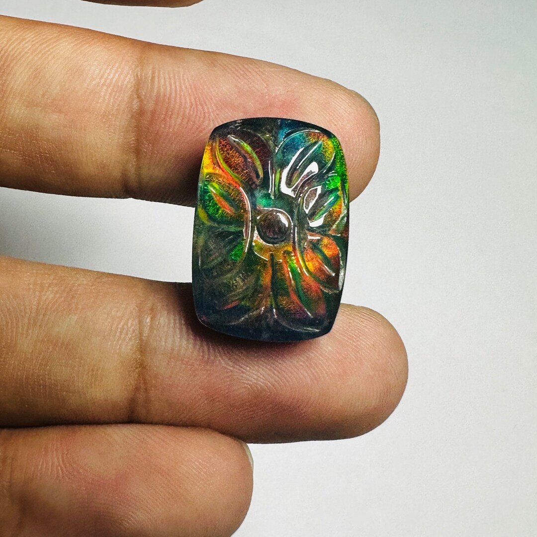 Beautiful Aurora Opal Cabochon Aurora Opal Carving Gemstone Handmade ...