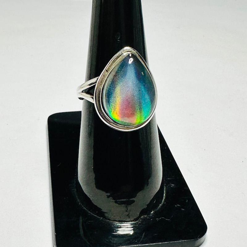 Rainbow Opal Ring - Etsy