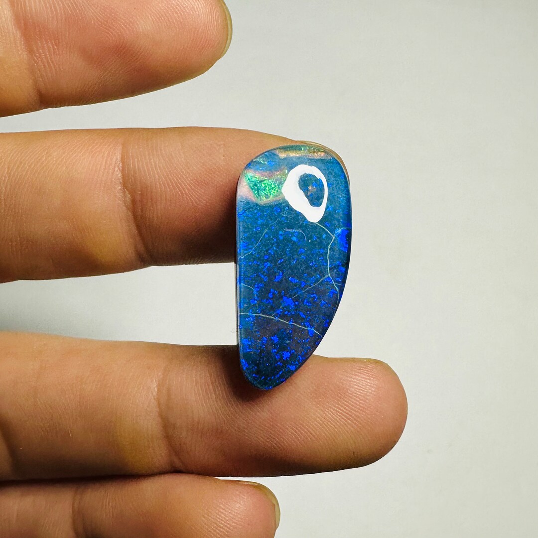 BLUE WELO Fire MONARCH Opal Gemstone Sterling Opal Cabochon Opal ...