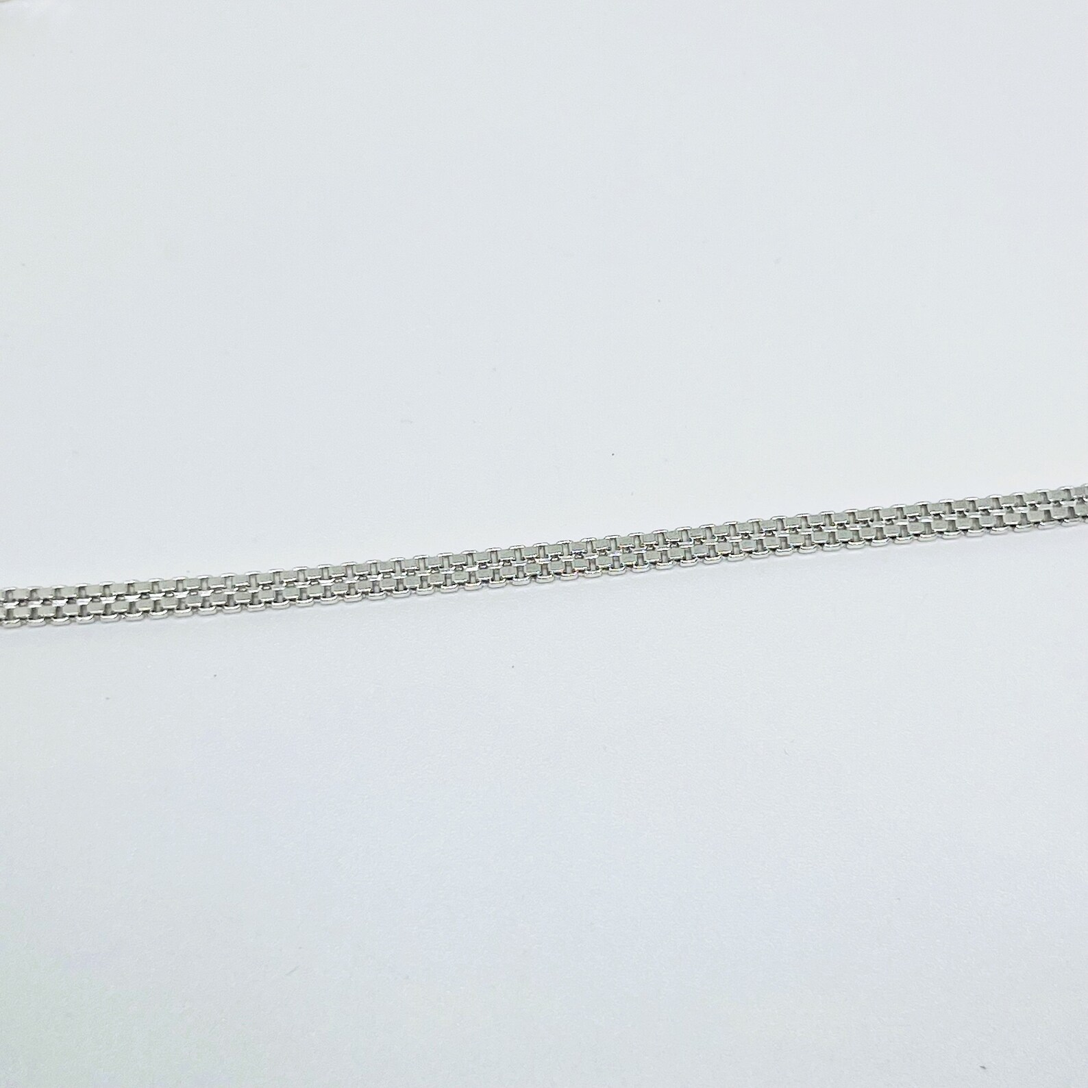 925 Solid Sterling Silver Box Chain Necklace, Stylish Chain Italian ...