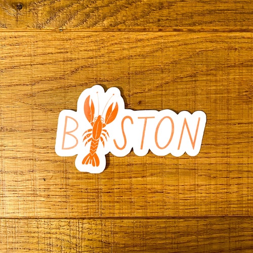 Boston Sticker - Etsy