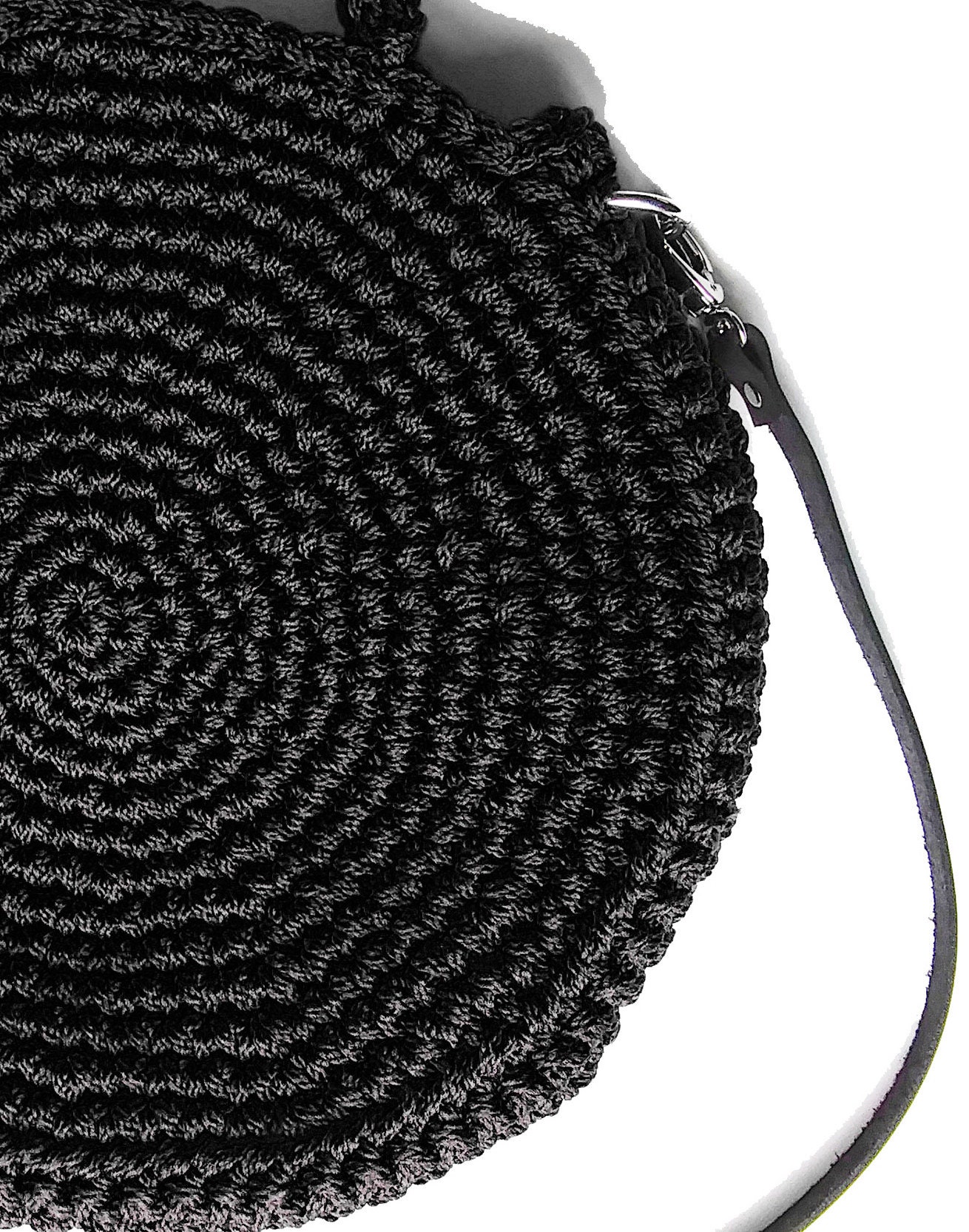 Round Top Handle Bag Emerald Green Handbag Crocheted Round - Etsy