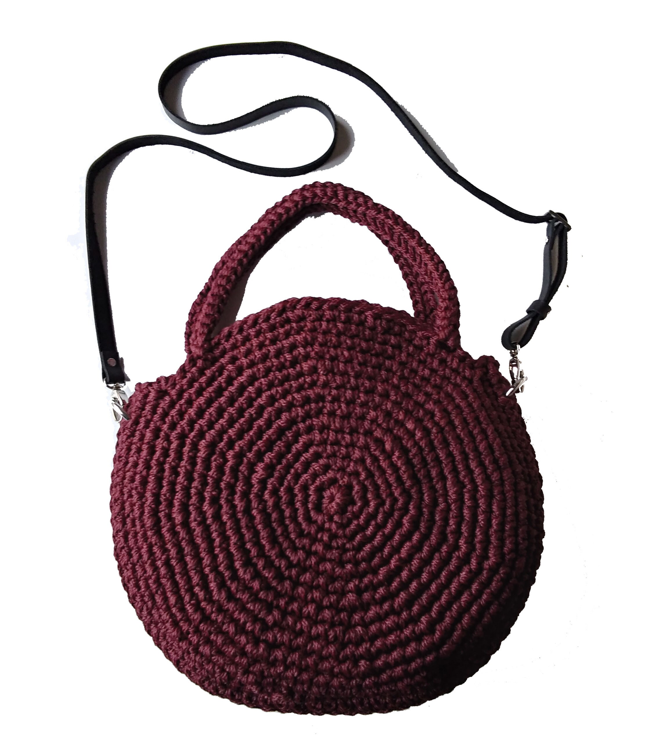 Wine Round Shoulder Bag Burgundy Circle Handbag Wine Round - Etsy UK