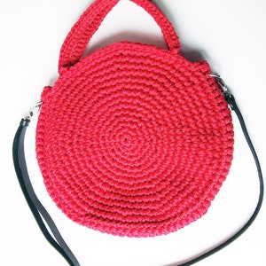 Crochet Circle Bag | Modern Round Bag | Statement Accessory ...