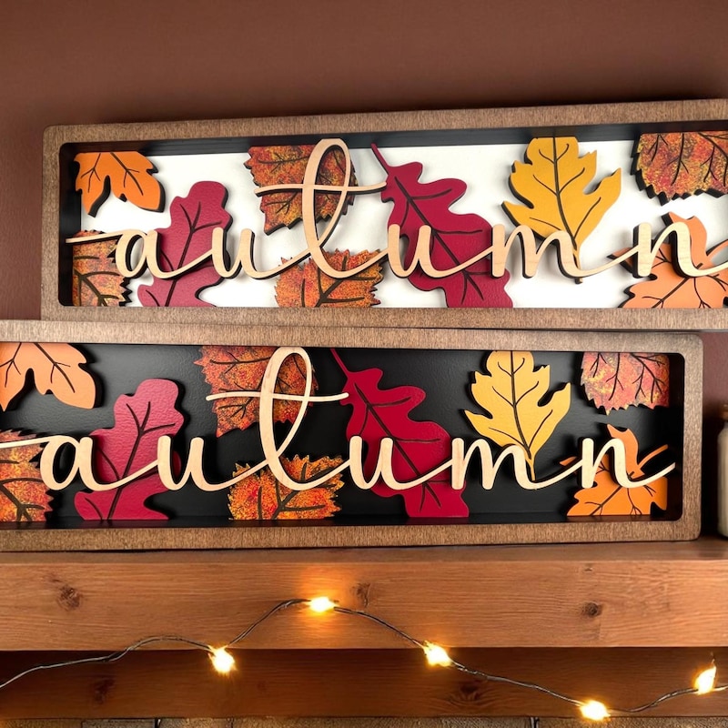Fall Leaf Sign - Etsy