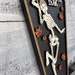 Halloween Dancing Skeleton Farmhouse Sign, Skeleton Sign, Farmhouse ...