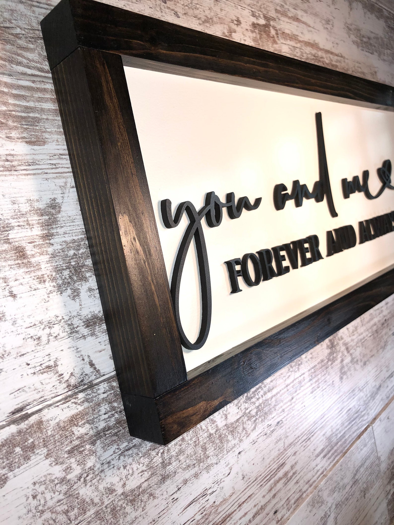 You and Me Forever and Always Sign 3D Sign 3D Wedding Sign - Etsy