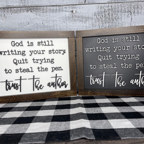 God is Still Writing Your Story Wall Decor - Etsy