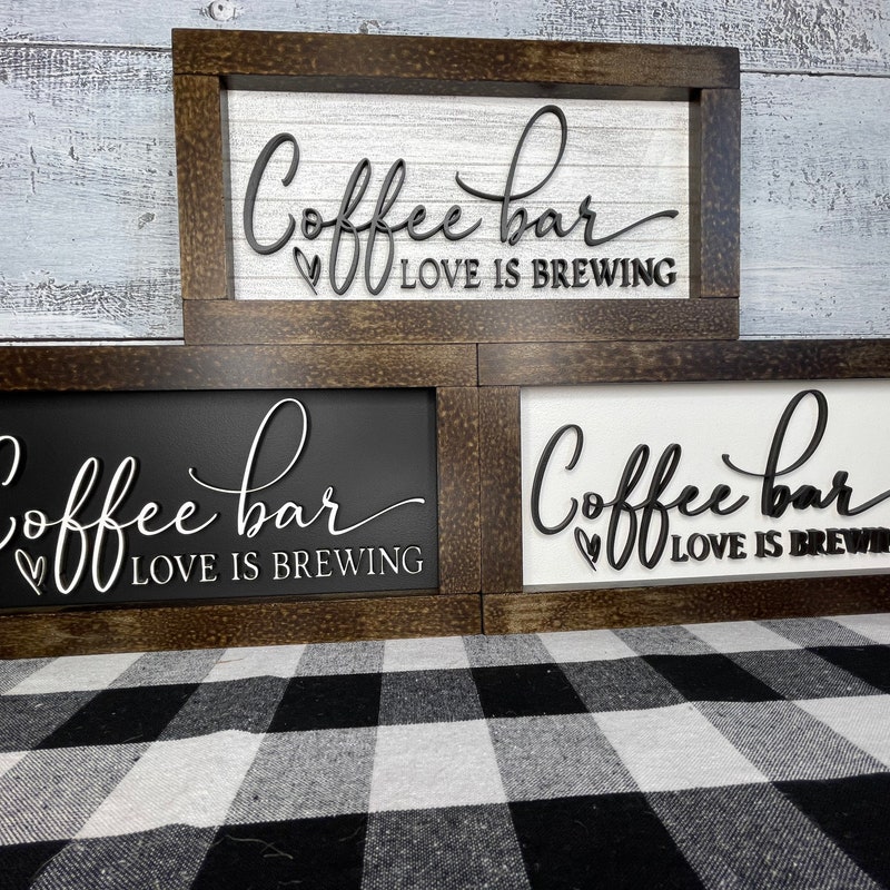 Coffee Bar Signs - Etsy