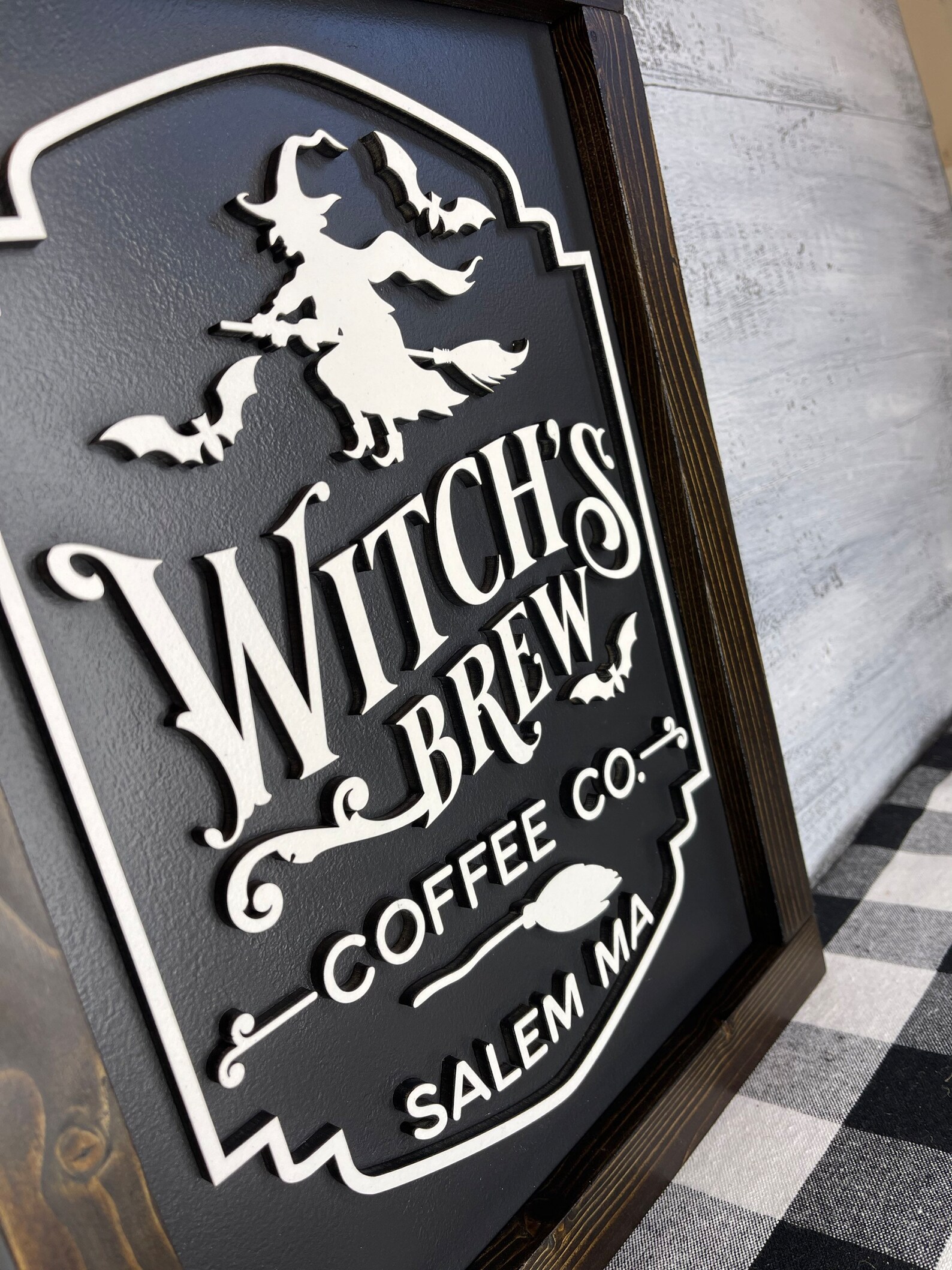Witches Brew Coffee Co. Halloween Sign Neutral Halloween - Etsy