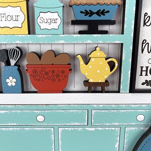 Mini Kitchen Hutch, Kitchen Shelf Sitters, Kitchen Tiered Tray, Kitchen ...