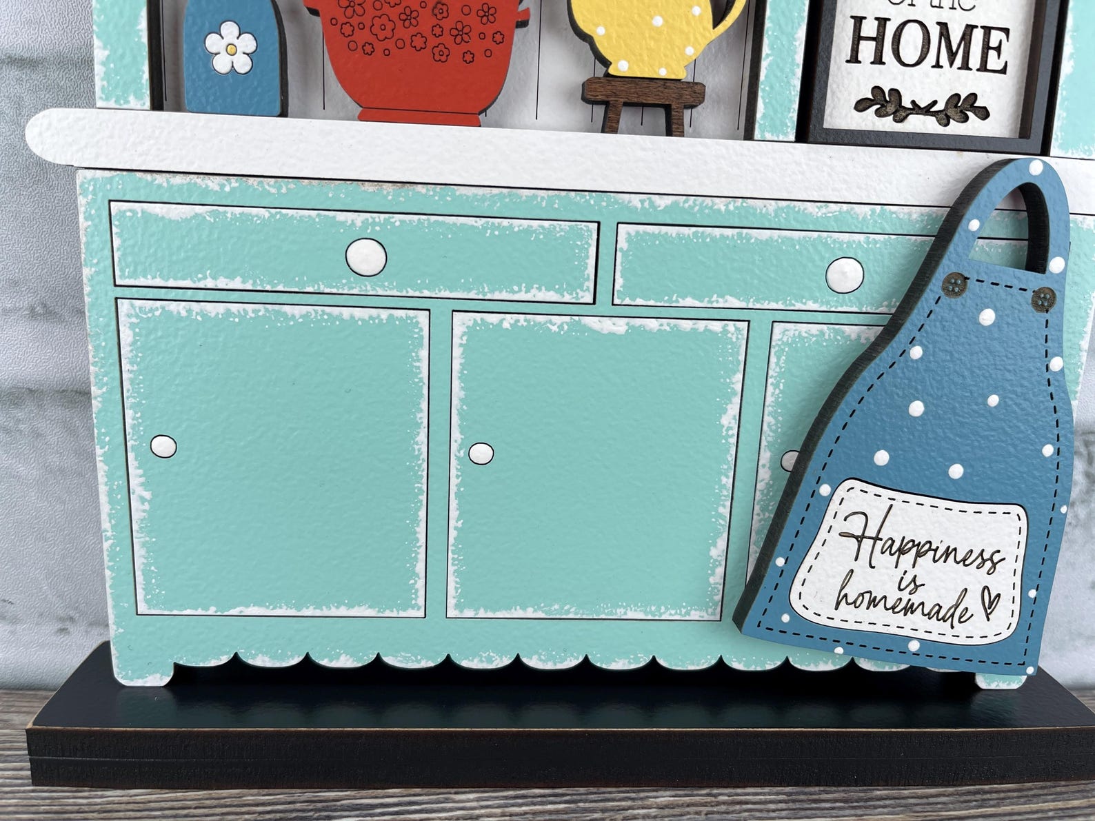 Mini Kitchen Hutch, Kitchen Shelf Sitters, Kitchen Tiered Tray, Kitchen ...