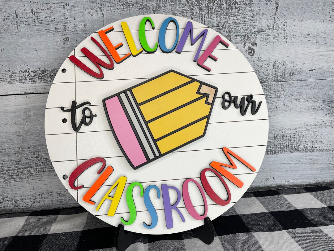 Welcome to Our Classroom Teacher Gift Teacher Sign - Etsy