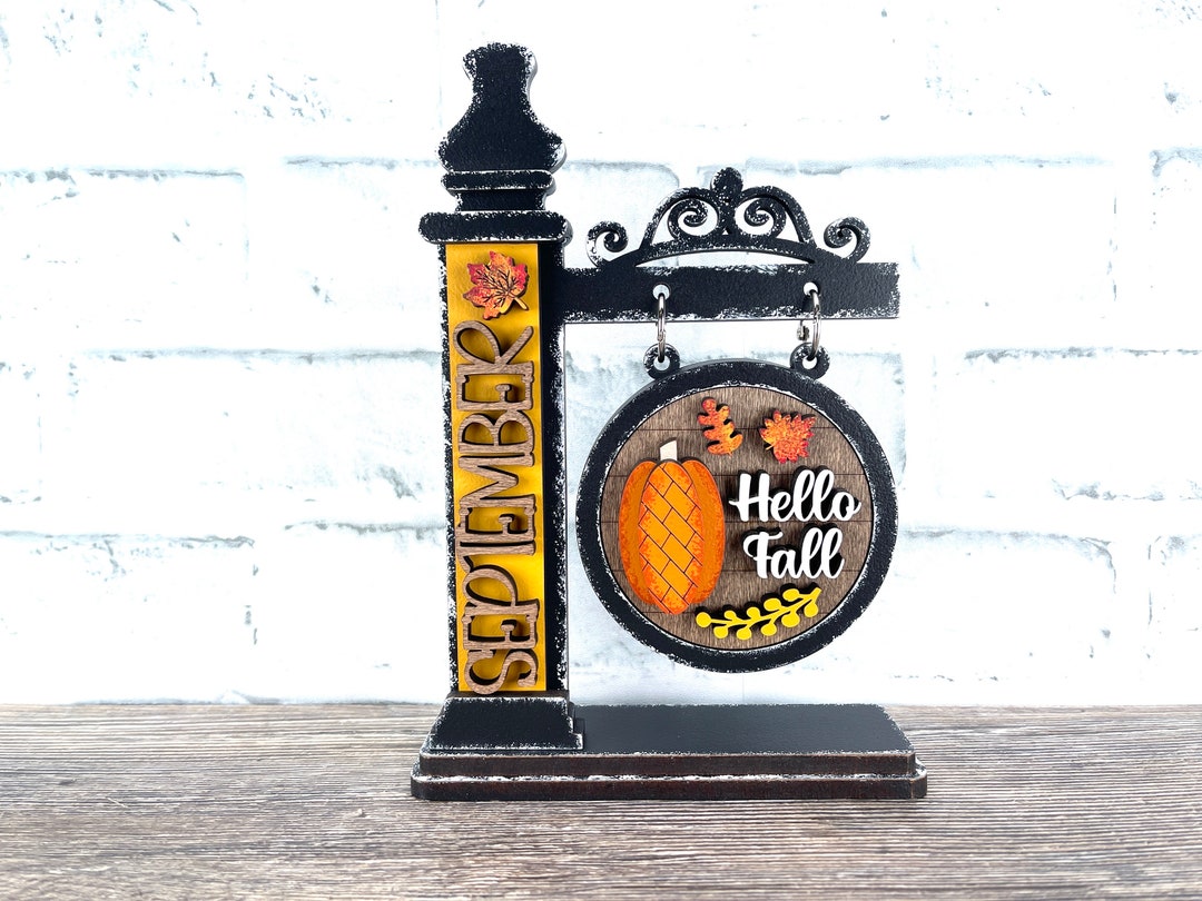 Interchangeable Seasonal Mini Standing Sign Set, Calendar, Classroom ...
