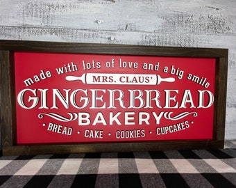 Mrs Claus Kitchen Sign - Etsy