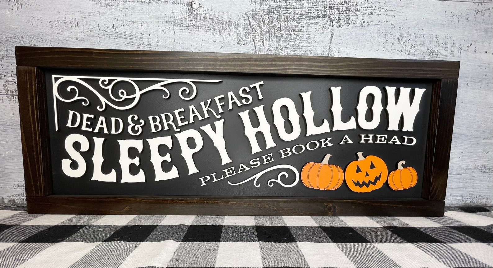 Sleepy Hollow Dead and Breakfast, 3D Halloween Sign, Halloween Decor ...