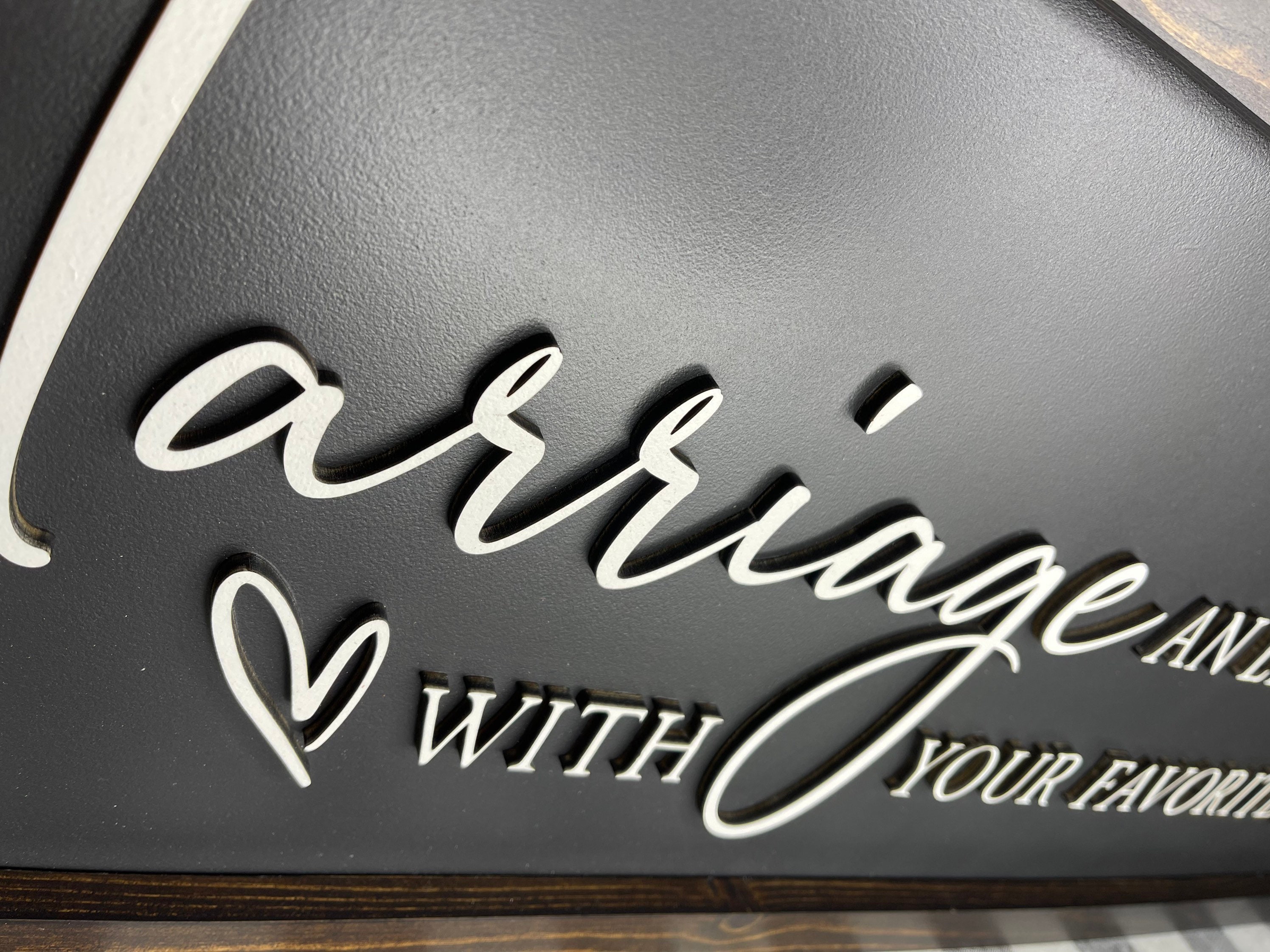 Marriage an Endless Sleepover With Your Favorite Weirdo Sign | 12 X 36 ...