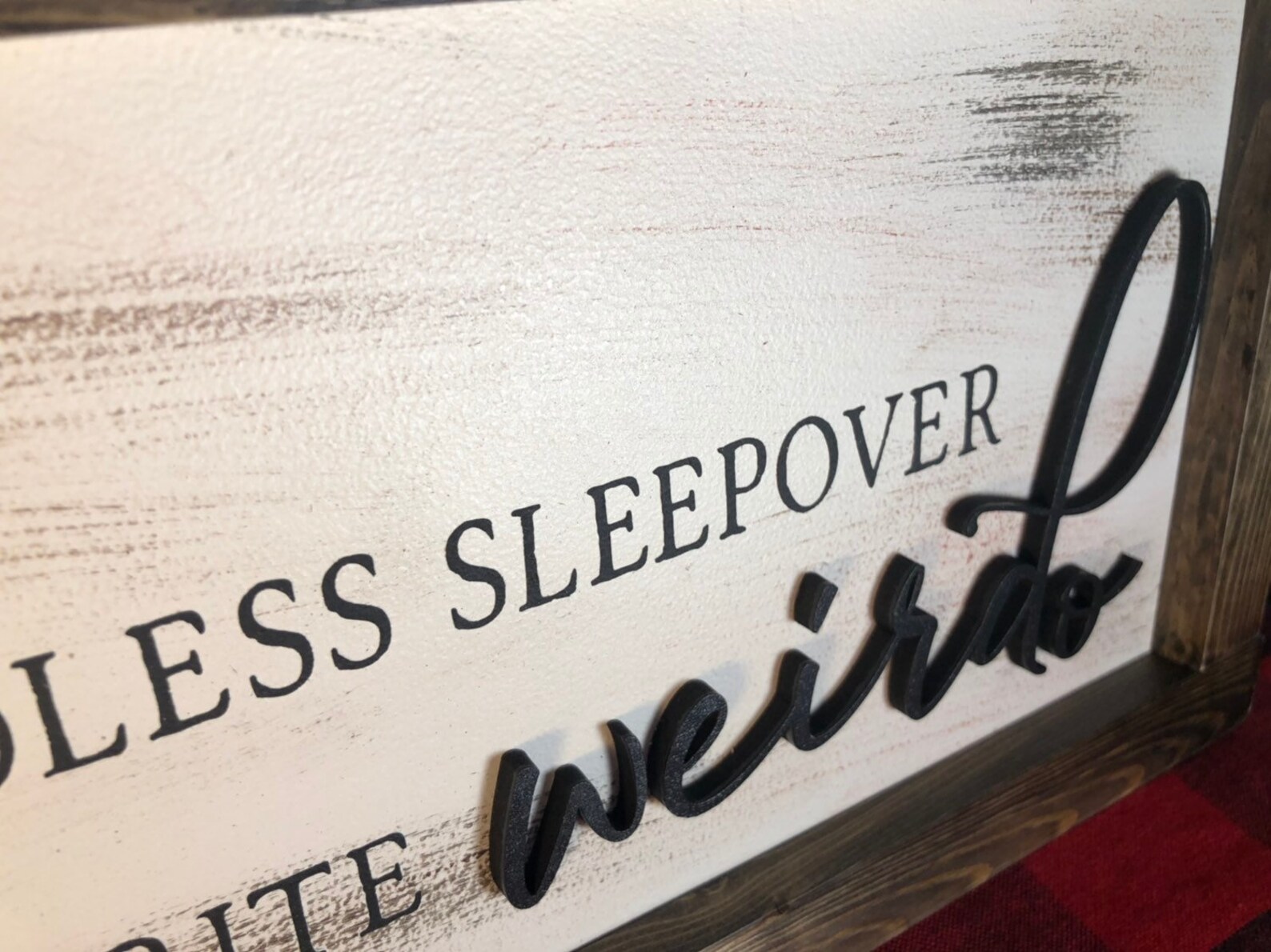 Marriage An Endless Sleepover With Your Favorite Weirdo Sign | Etsy