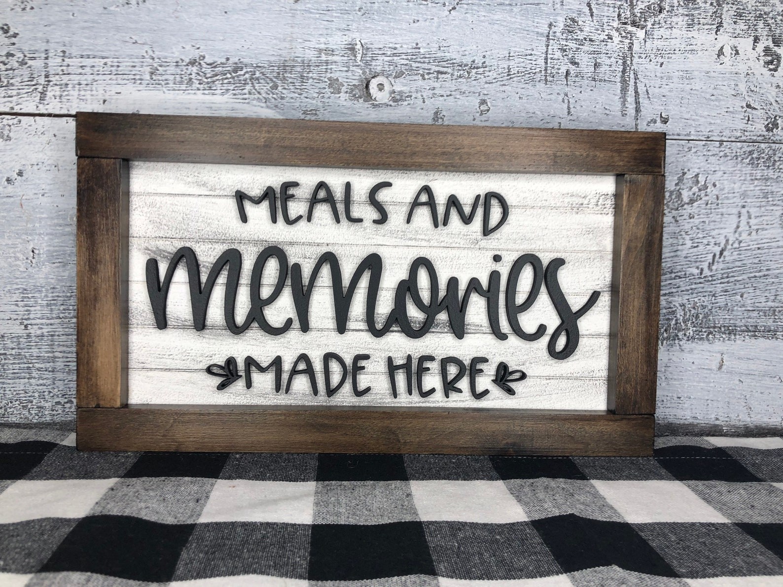 Buy Meals and Memories Are Made Here Sign Framed Kitchen Sign Online in ...