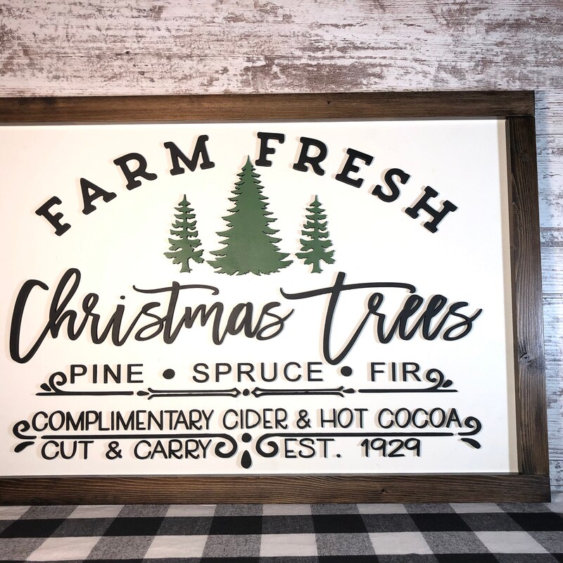 Christmas Tree Farm Sign - Etsy