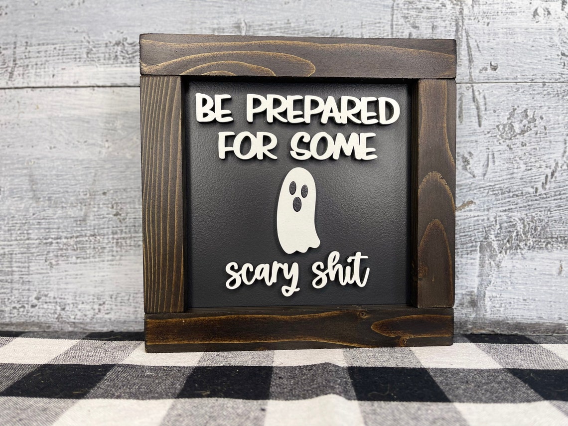 Halloween Bathroom Sign Funny Halloween Neutral Halloween - Etsy