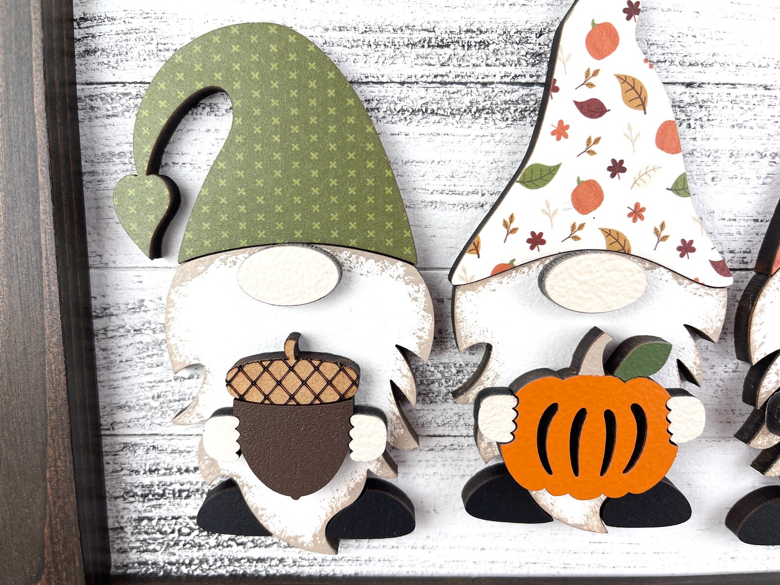 Gnome Fall Sign, Hello Fall Sign, Buffalo Plaid Decor, Pumpkins, Tiered ...