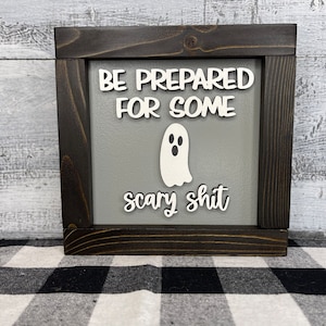 Halloween Bathroom Sign, Funny Halloween, Neutral Halloween Décor ...