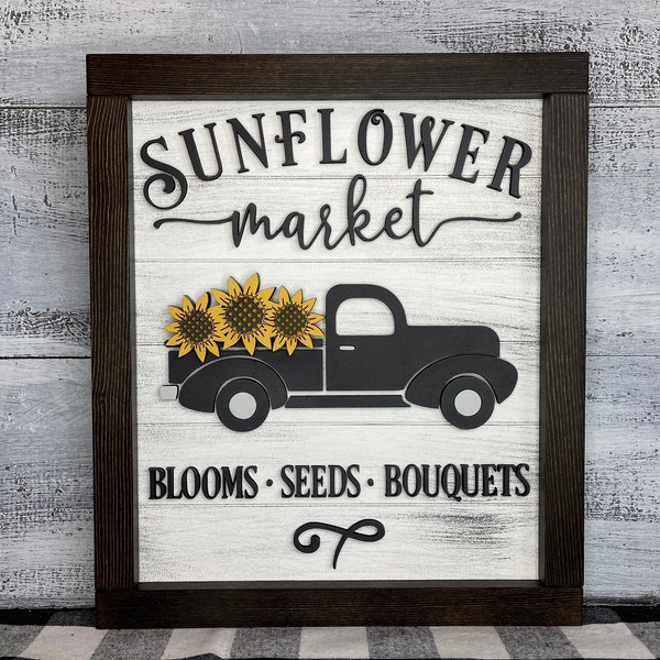 Sunflower Sign - Etsy