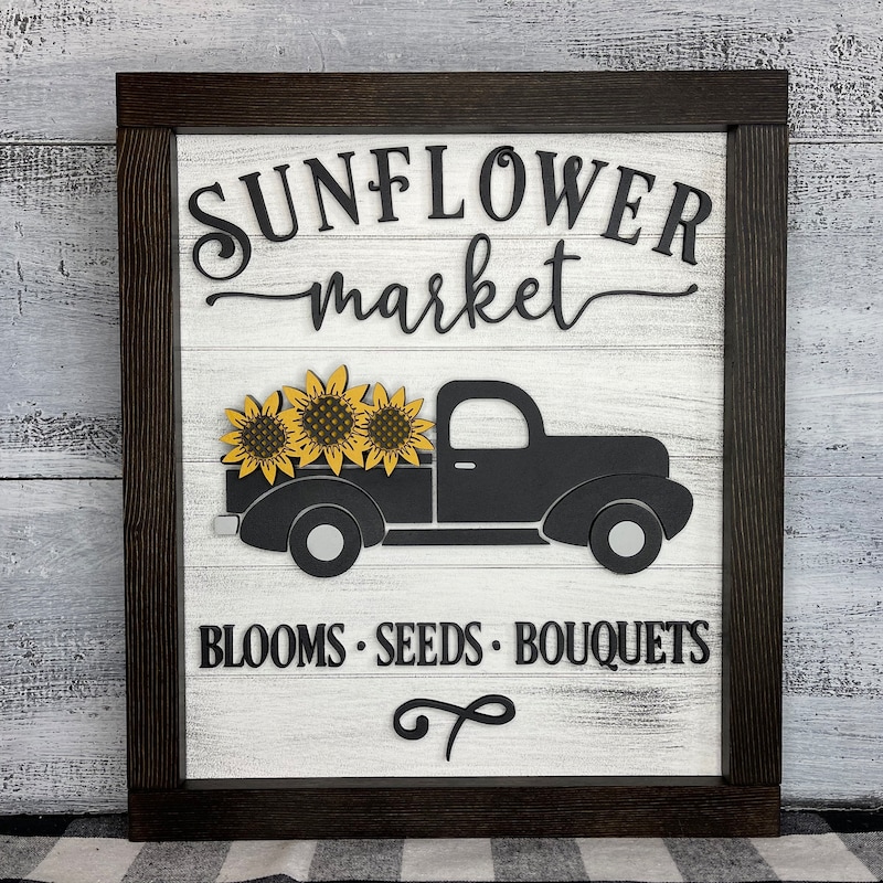 Sunflower Signs - Etsy