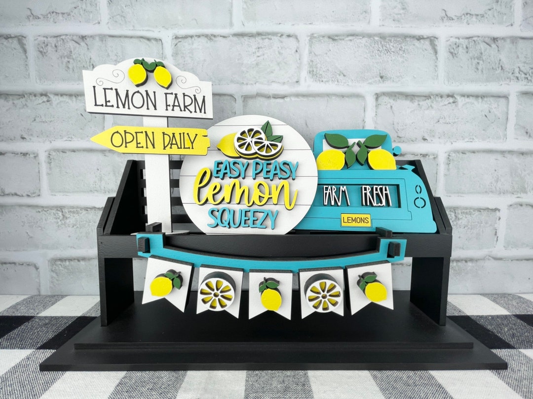 Lemons, Lemonade, Interchangeable Sign, Summer Tiered Tray, Summer ...