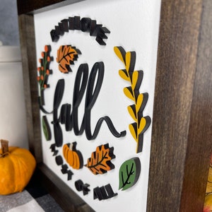 Fall Sign, I Love Fall Most of All Sign, Pumpkins, Tiered Tray Sign ...