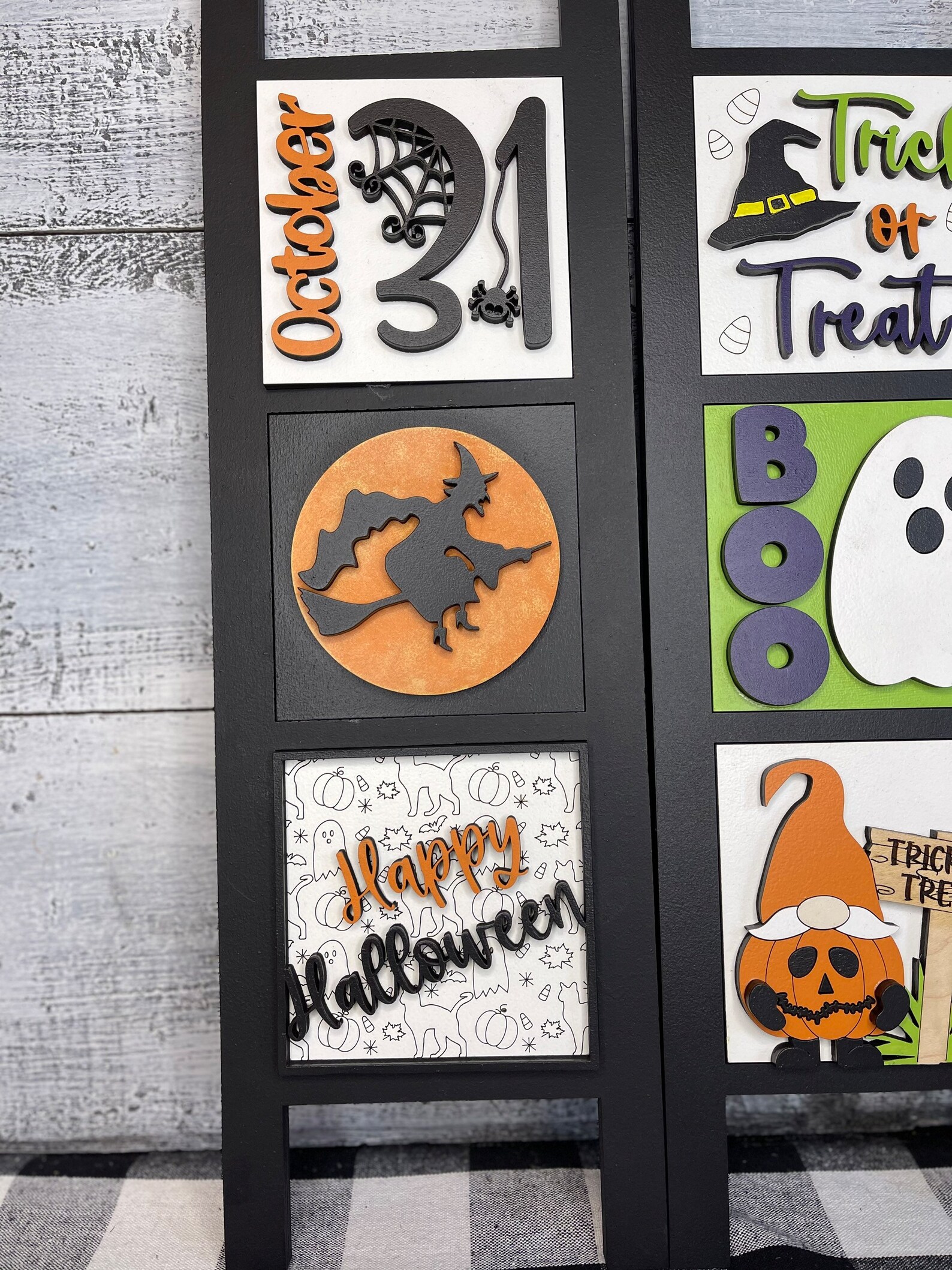 Halloween Ladder Inserts Interchangeable Sign Ladder Decor - Etsy