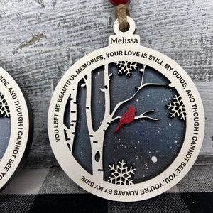 Personalized in Memory of Ornament, Memorial Ornament, Remembrance Gift ...