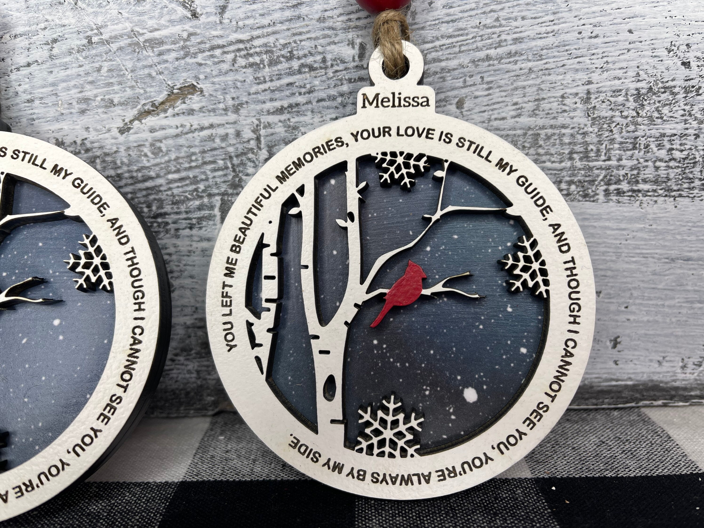 Personalized in Memory of Ornament Memorial Ornament | Etsy